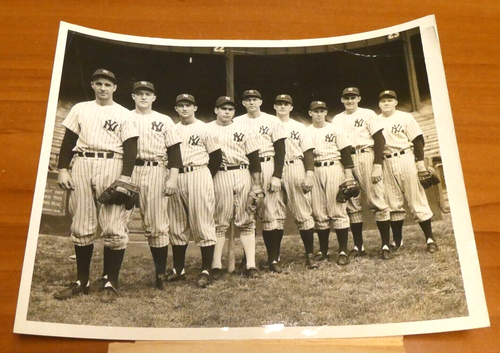 Yankees 1943 WS Champs Lineup Original Photo Frm Bill Dickey Personal ...