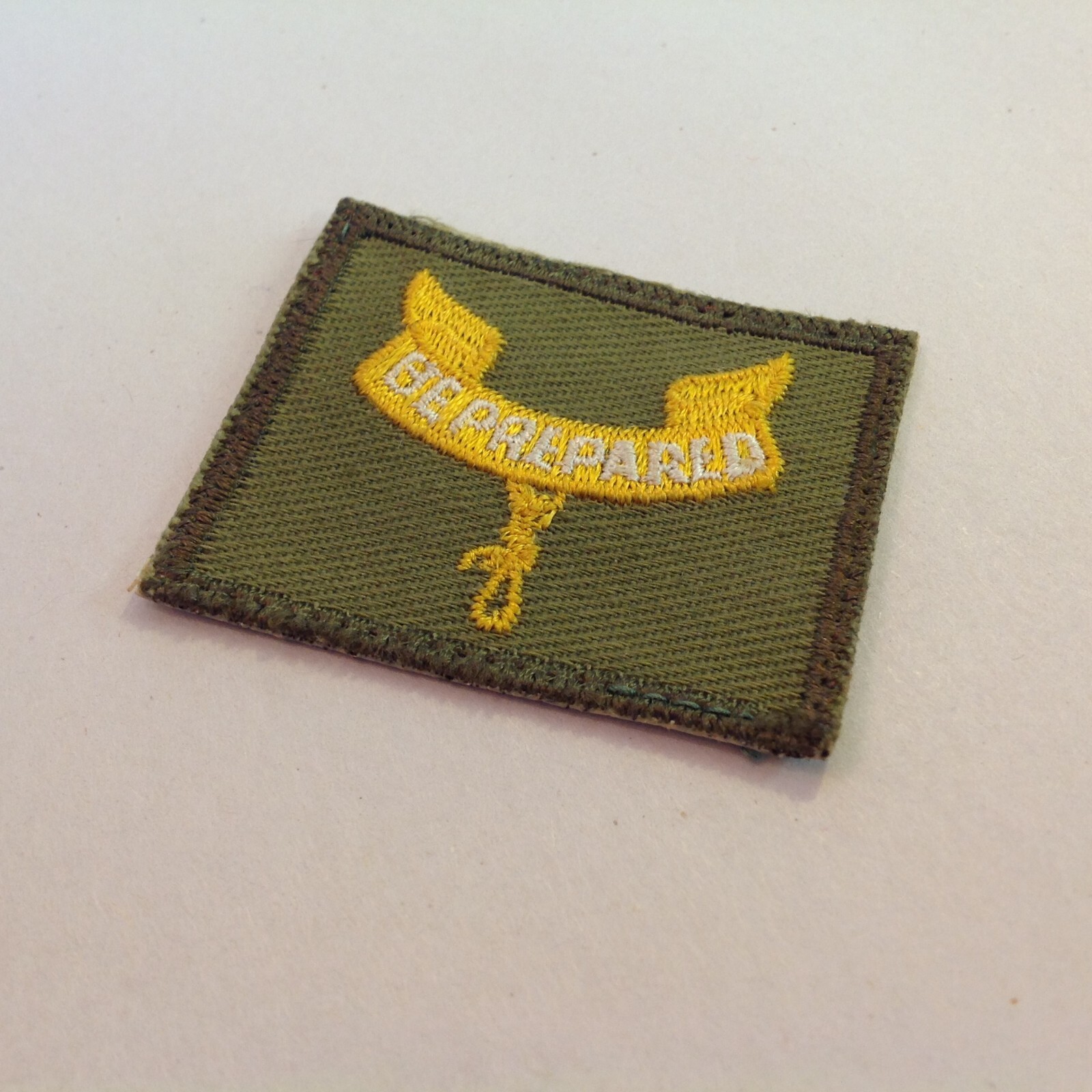 Vintage BSA Boys Scouts of America Patch Be Prepared Scroll Banner ...