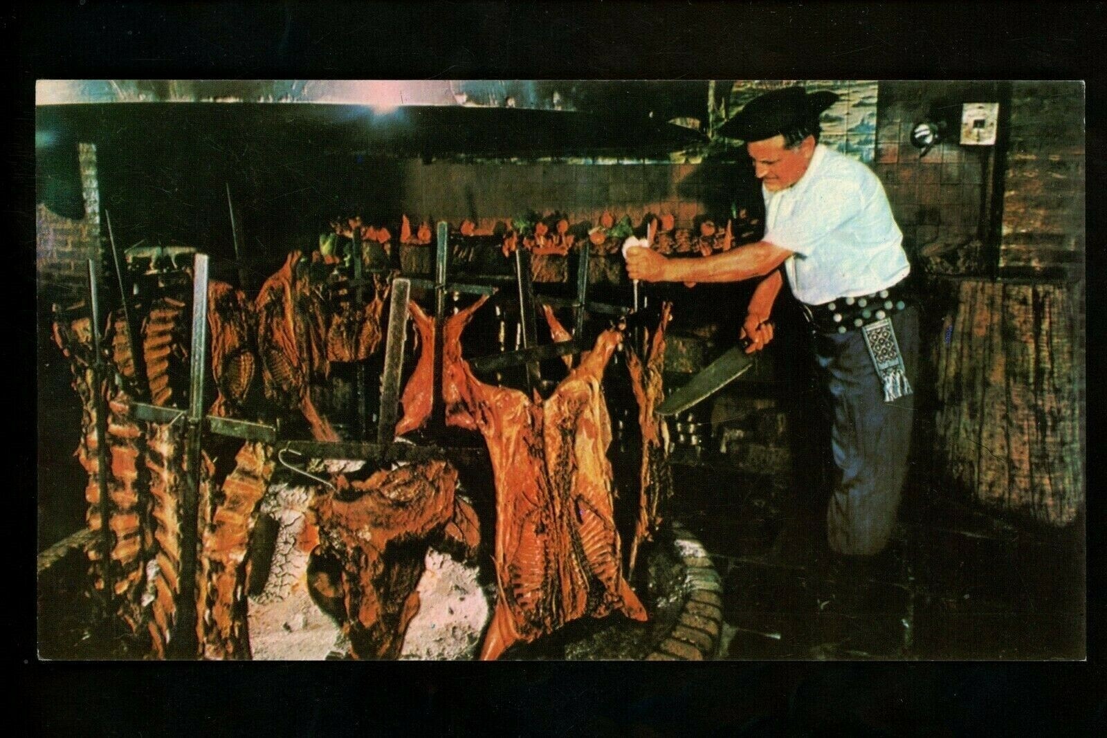 Oversized postcard Argentina Buenos Aires Los Troncos restaurant ...