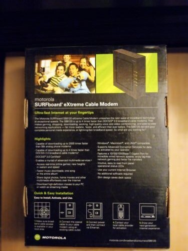 Motorola Surfboard Extreme Cable Gaming Modem Model SB6120 | eBay