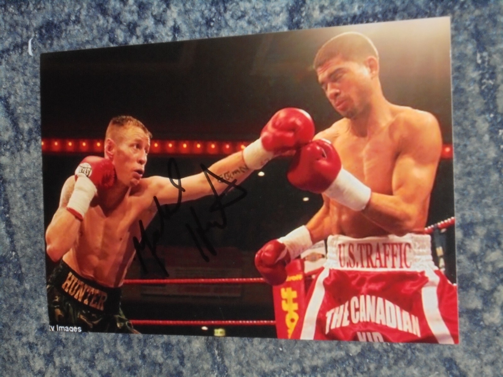 MICHAEL HUNTER - BOXING CHAMPION - 8x6 PHOTO SIGNED. | eBay UK