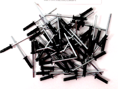 Vintage Arctic Cat Snowmobile Rivets 1/8 Black Rivets Mercury 50 Qty | eBay