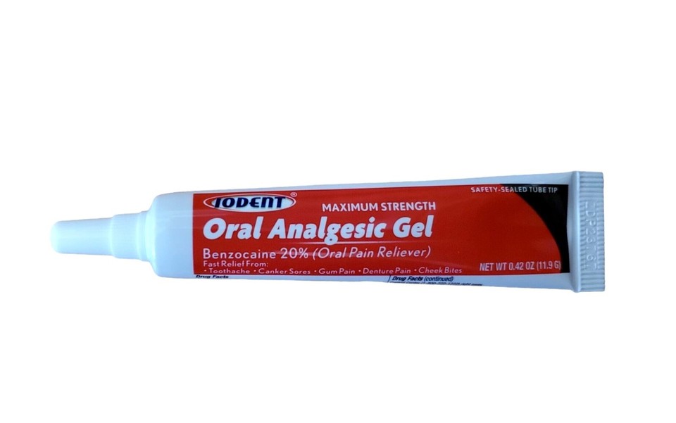 IODENT Maximum Strength Oral Analgesic Gel 0.42oz Relief for toothache ...