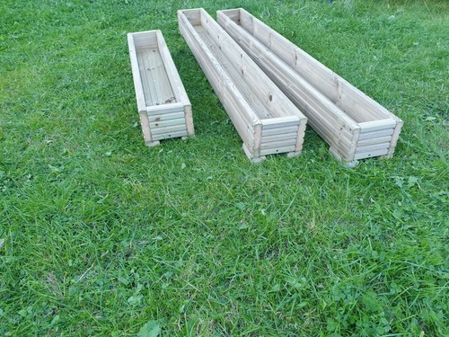 Garden Deck Planter Box 120 130 140 150cm Wooden Handmade Boxes ...