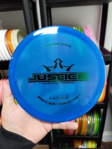 Dynamic Discs Lucid Justice 173g Blue Midrange Golf Disc | eBay