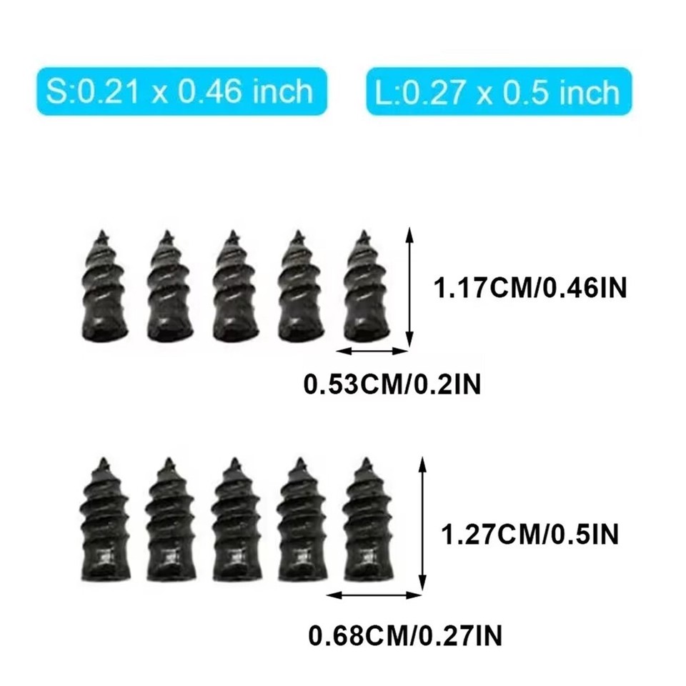 61x Car Tubeless Vacuum Tyre Puncture Repair Kit Screw Nails Tire Patch ...