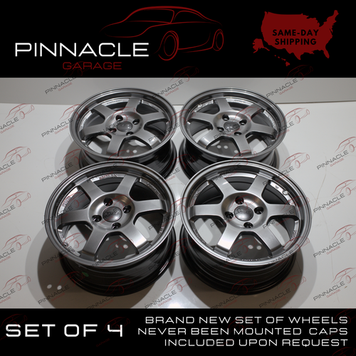 Set of Four (4) Wheels Rims Brand New 15" 15 Inch 4x100 7J Gloss Black ...