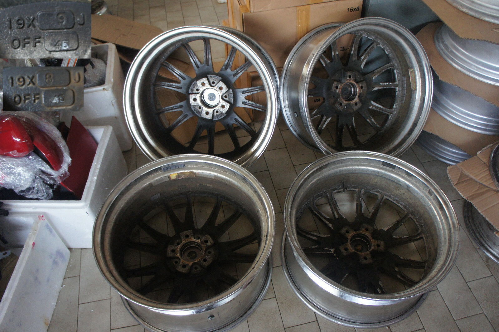 JDM 19" Enkei AME Shallen MX wheels for ucf30 ls430 gs400 sc430 ls400 ...
