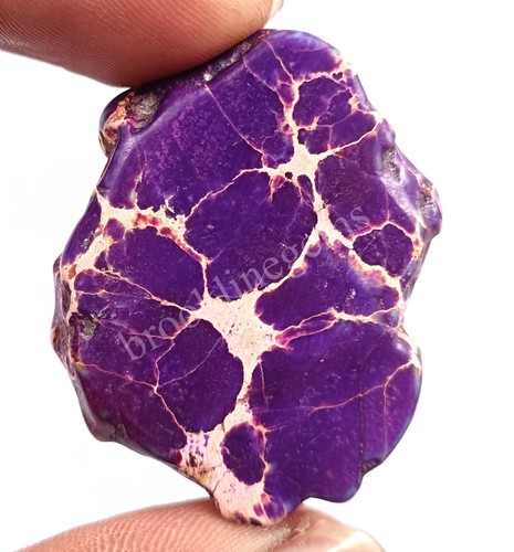 60-70 Ct Natural Purple Turquoise Slab Uncut Rough Certified Loose Gems ...