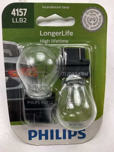 Philips 4157LLB2 Longerlife Turn Signal Lamp Light Bulb 4157 - 2 PACK ...