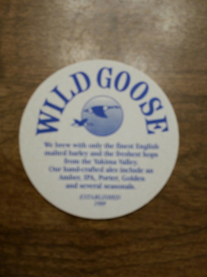 WILD GOOSE CHESAPEAKE'S OWN Beer COASTER Mat with GEESE Easton ...