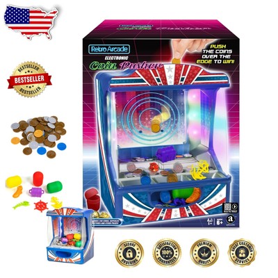 Giant Tabletop Coin Pusher Game with 5 Play Modes - Ideal for Family ...