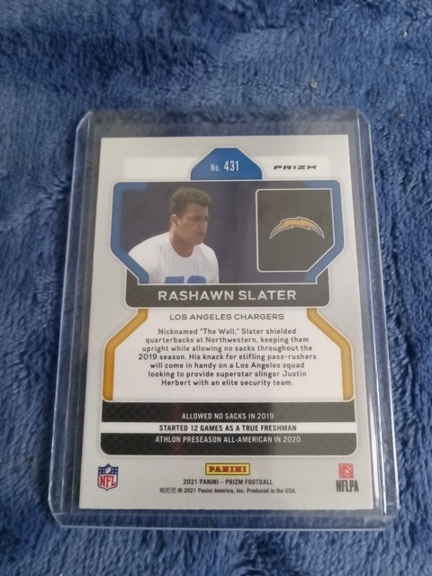 2021 Panini Prizm - Rookie Red White & Blue Prizm #431 Rashawn Slater ...