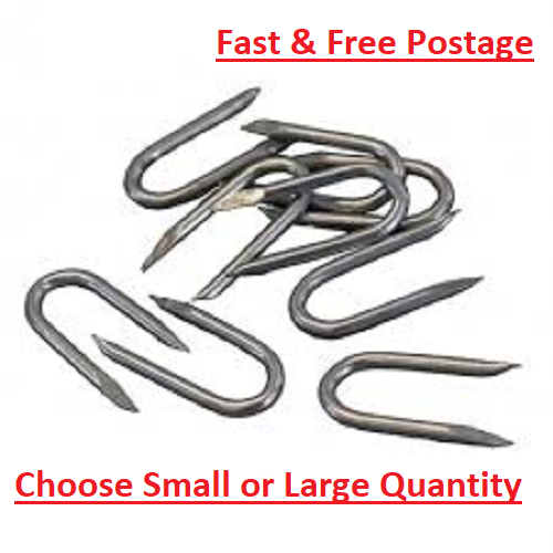 Staples U Nails For Fencing Chicken & Netting Wire Garden Hutch 15mm ...