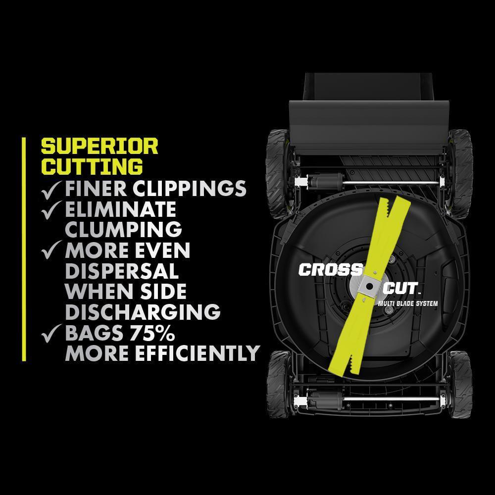 Ryobi RY401210 40V HP 21in Walk Behind Self-Propelled All Wheel Drive ...