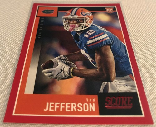 2020 Panini Score Football Van Jefferson Florida Gators Red Parallel ...