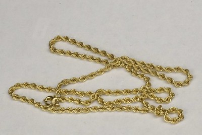 Solid 18ct Yellow Gold Rope Chain Necklace 16” Hallmarked 4.1 Grams 750 ...