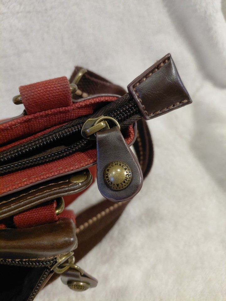 Chala Crossbody Burgundy Bag Adjustable Strap Great Condition | eBay