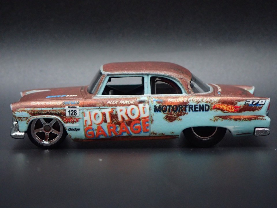 1955 55 PLYMOUTH SAVOY HOT ROD GARAGE MOTOR TREND 1/64 SCALE DIECAST ...