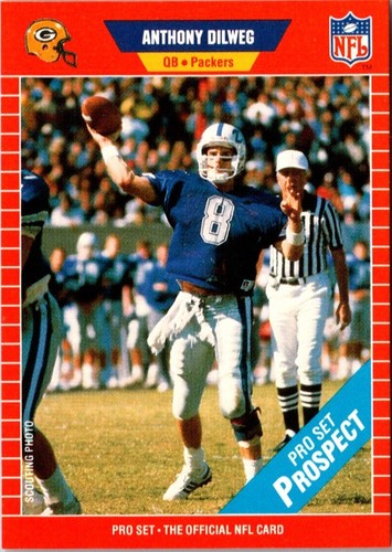 1989 Pro Set Anthony Dilweg #523 Green Bay Packers Football Card | eBay