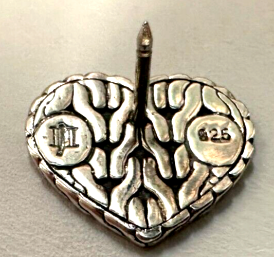 RARE VINTAGE JOHN HARDY STERLING SILVER HEART PIN, TIE TACK | eBay