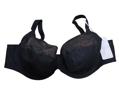 Elomi BLACK Mia Underwire Plunge Bra, US 40DD, UK 40DD | eBay