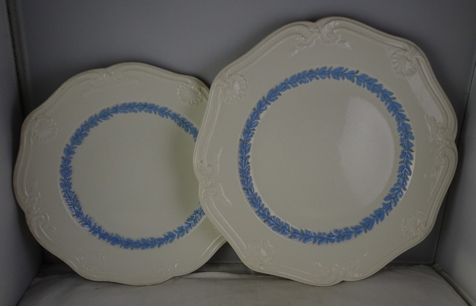 Lavender On Cream Wedgwood Regency 3 Dinner Plates + 2 Lg. Salad Plates ...