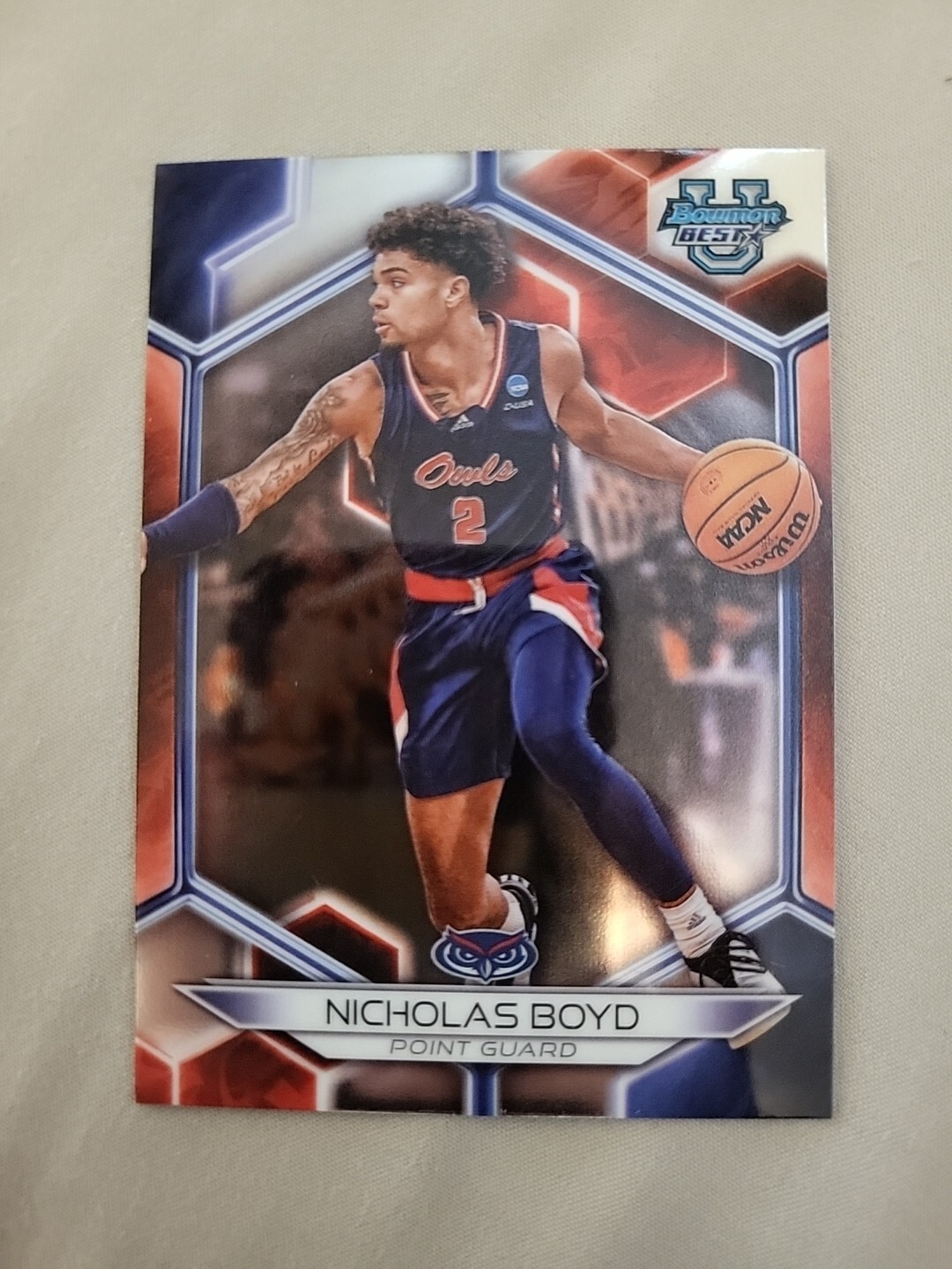 Nicholas Boyd 2023-24 Bowman Best University #16 Florida Atlantic FAU ...