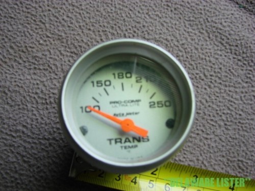 Racing Auto Meter Ultra Lite Pro Comp Electric Trans Temp Gauge 100-250 ...