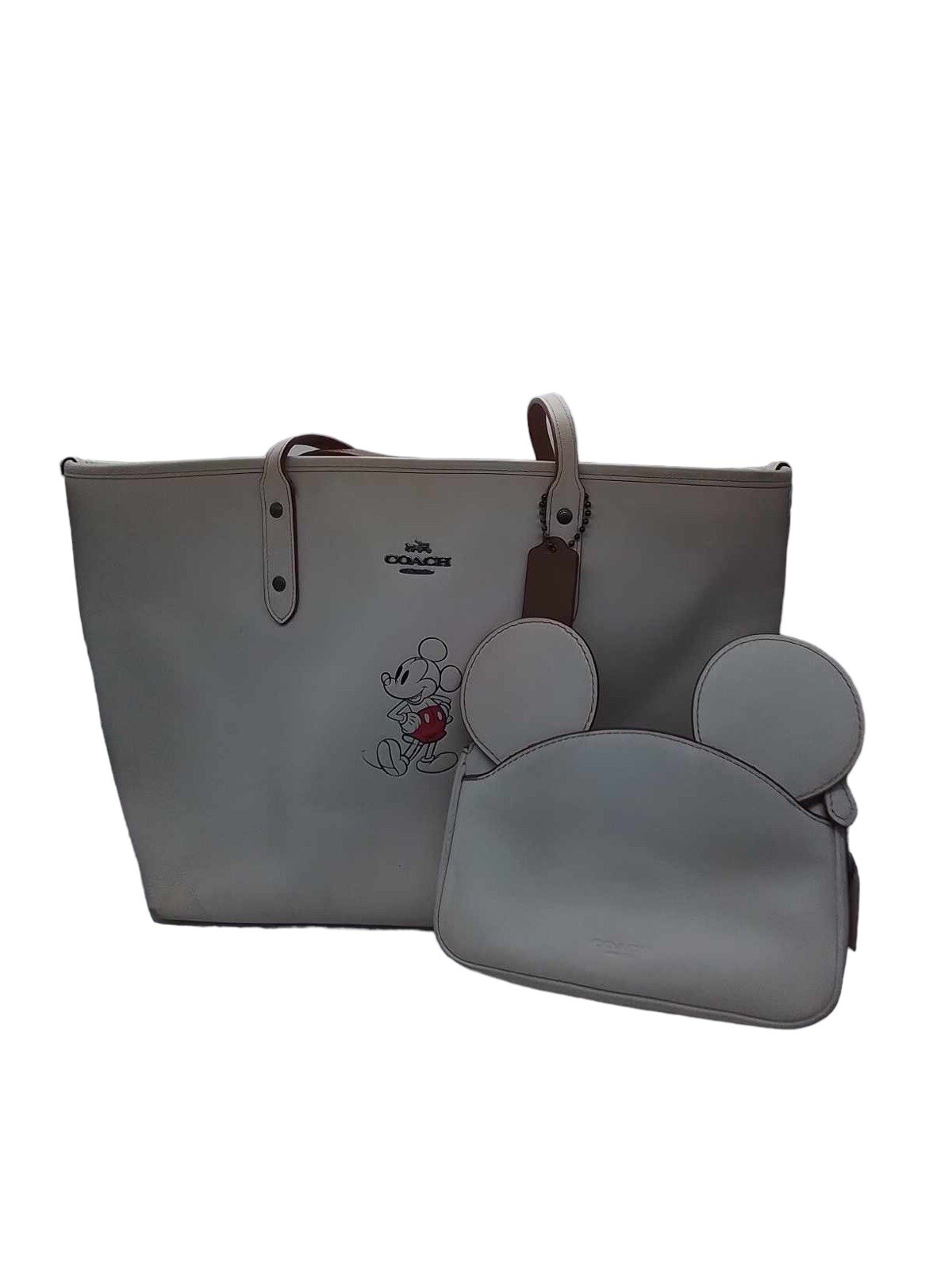 Coach X Disney Mickey Mouse City Zip Tote Calf Leathe… - Gem