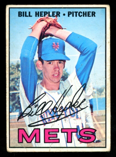 1967 OPC O PEE CHEE TOPPS BASEBALL #144 BILL HEPLER VG-EX NEW YORK N Y ...