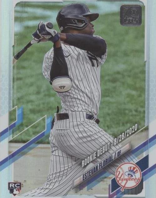 2021 Topps Update Series - Rookie Debut Estevan Florial #US247 Rainbow ...