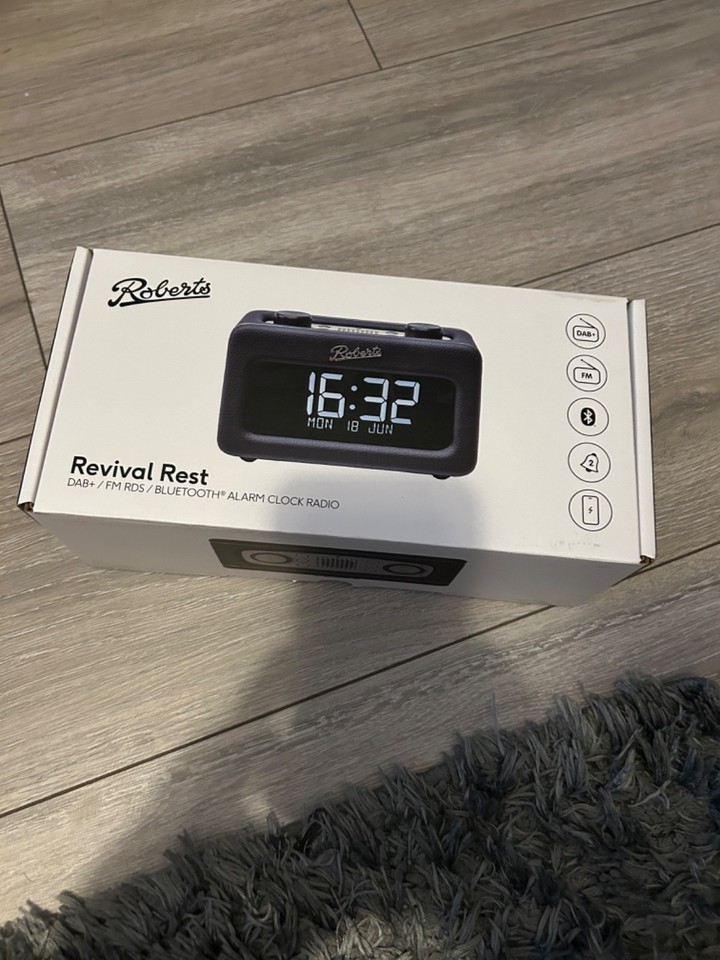Roberts Radio Revival Rest clock radio DAB/DAB+/FM Bluetooth Black ...