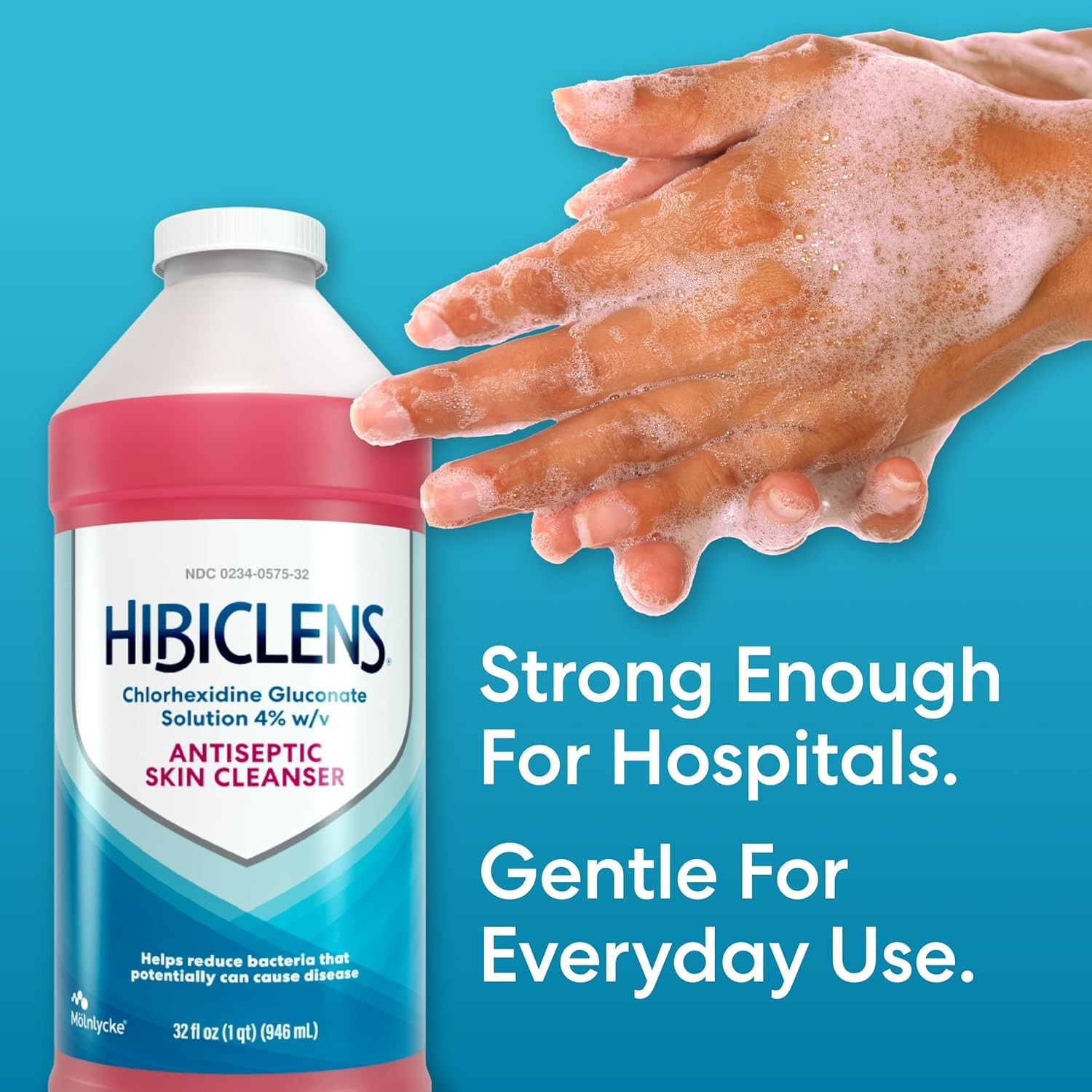 Hibiclens 32oz Antiseptic Skin Cleanser 4% CHG Antimicrobial Soap ...