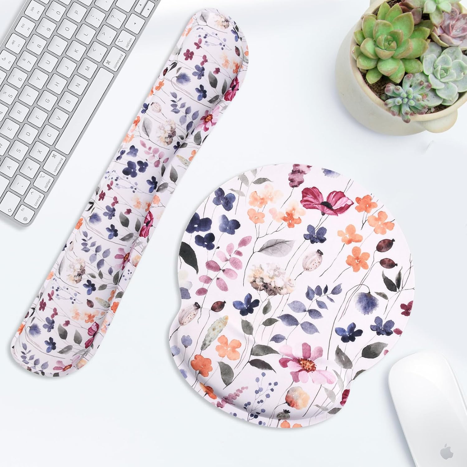 Cute Mouse Pad with Wrist Support Keyboard Wrist Rest Set,Ergonomic ...