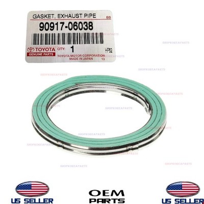 Genuine OEM Exhaust Pipe Manifold Gasket 1984-1995 Toyota 90917-06038 ...