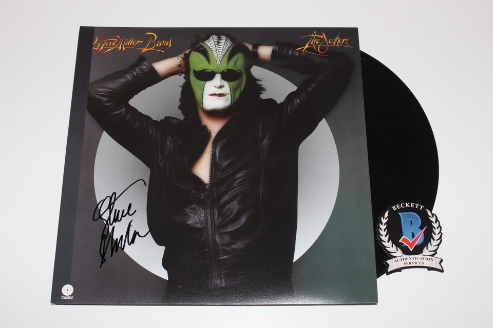 STEVE MILLER SIGNED BAND 'THE JOKER' ALBUM VINYL RECORD BECKETT COA ...