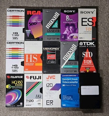 Lot of 15 Random VHS Tapes Used 1980s 1990s 2000s | eBay
