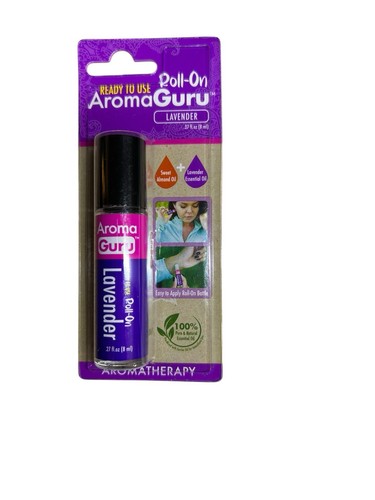 Aroma Guru Roll On Lavender Essential Oil Sweet Almond & Lavender Oils ...