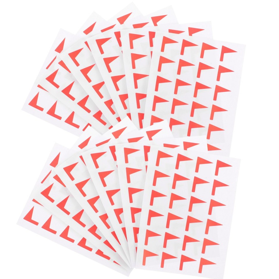 12 Sheets Sticker Labels to Write on Map Location Markers Color ...
