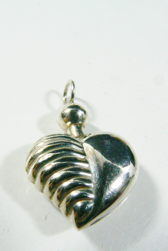 STERLING SILVER 925 PUFFED HEART PENDANT | eBay