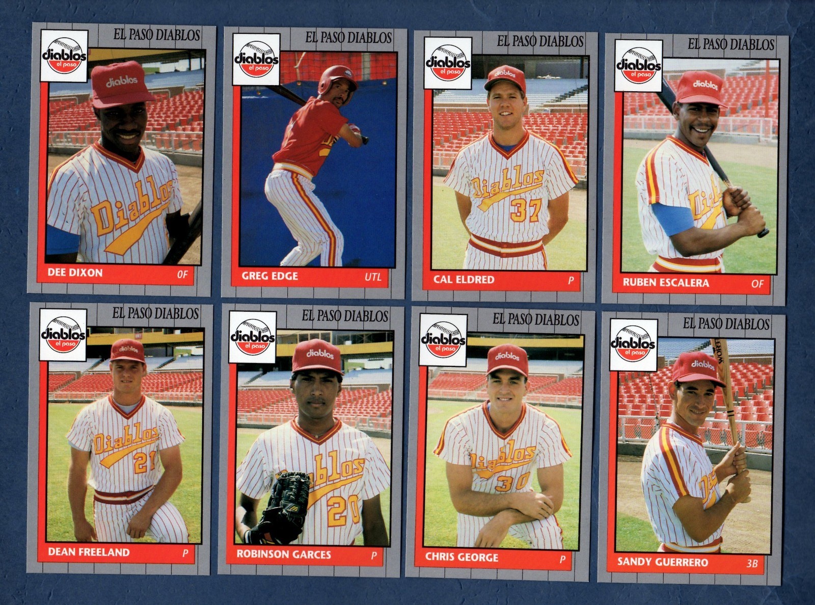 1990 EL PASO DIABLOS Grand Slam baseball team set ~ MILWAUKEE BREWERS ...