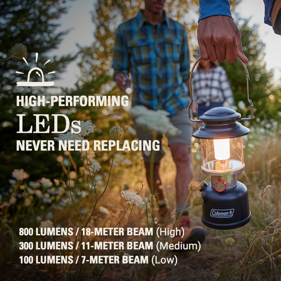 Coleman Classic Recharge 800Lumens LED Lantern Flashlights Lights Camp ...
