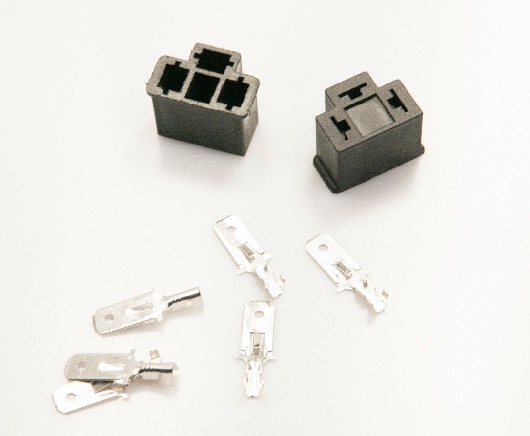 NeW Pair HID H4 HB2 9003 Plug Socket H4 Male Connector Adaptors harness ...