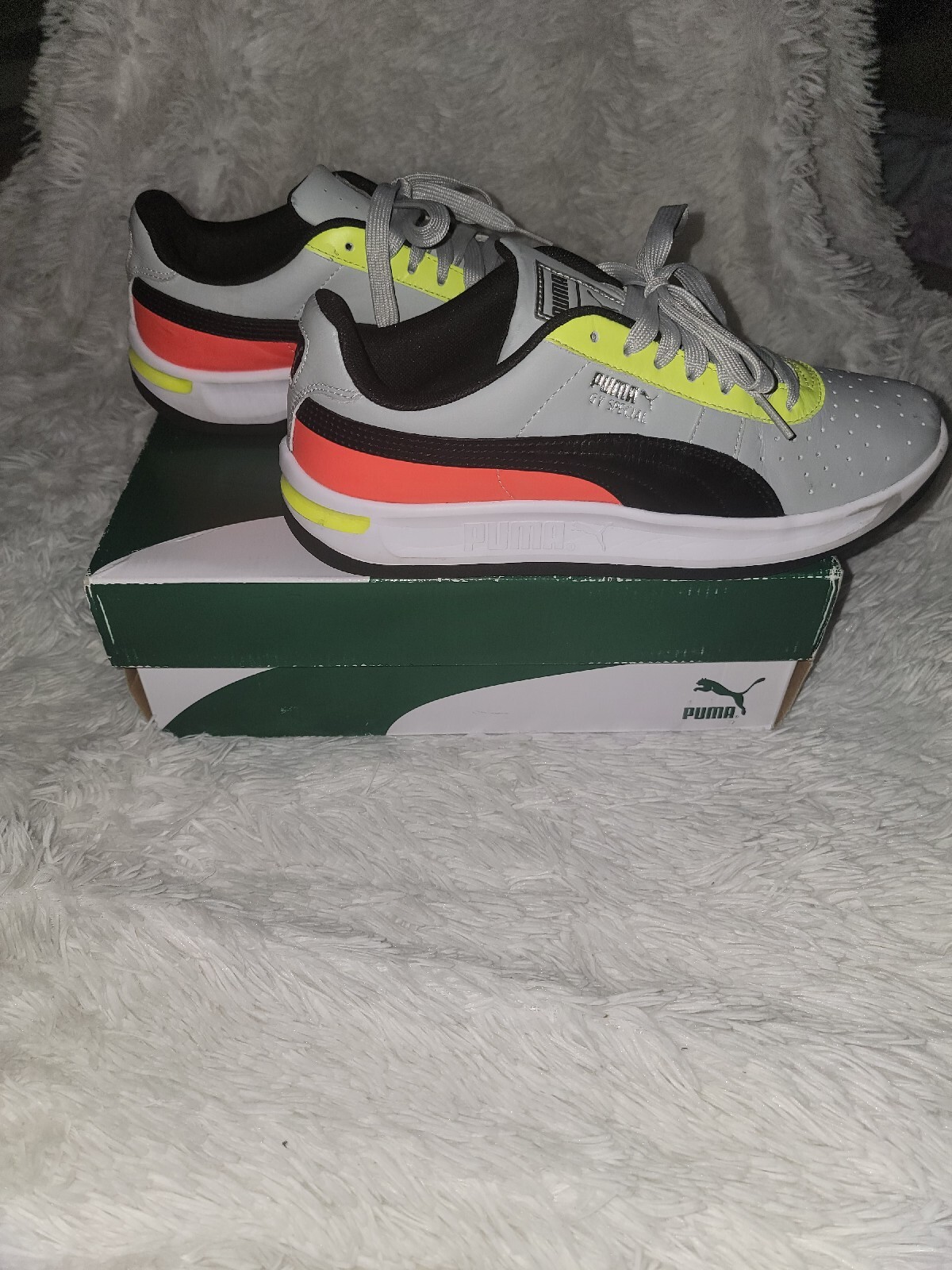 Mens Puma GV Special + NRG Gray Black Orange US 9 (370048 02) High Rise ...