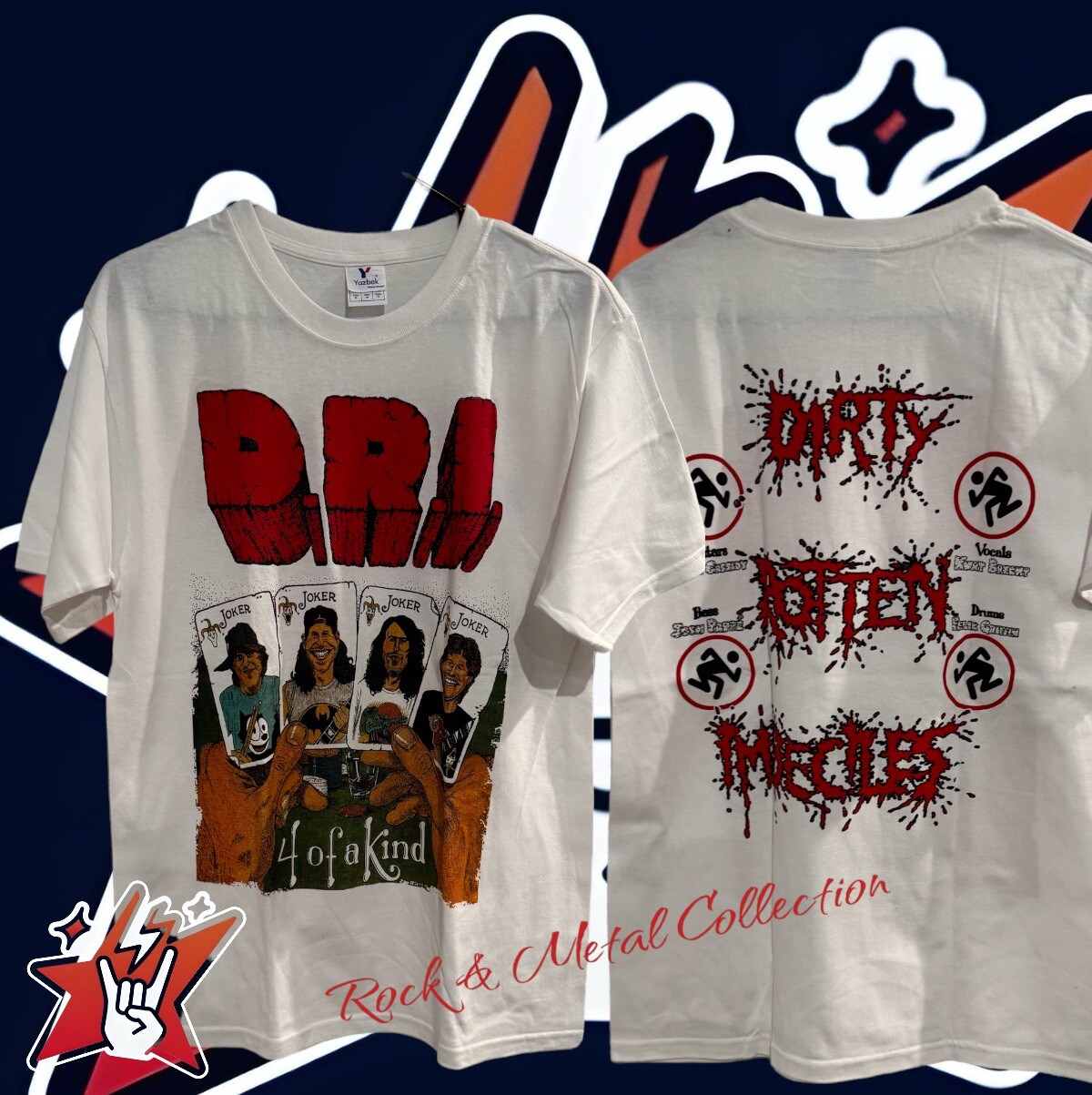 DRI 4 Of A Kind T-Shirt New Size - M Thrash Metal Speed Metal Croosover ...