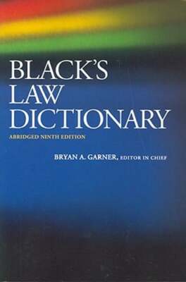 Black's Law Dictionary by President Garner, Bryan A: Used 9780314265784 ...