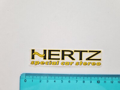 ADESIVO HERTZ SPECIAL CAR STEREO STICKER AUTOCOLLANT VINTAGE 80s ...