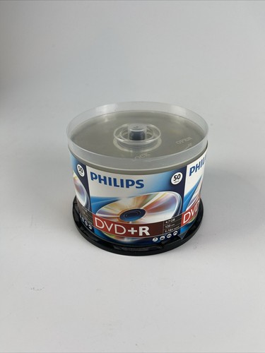 Philips 50 Discs Blank DVD+R Spindle 4.7GB Data 120min Video 16X Speed ...