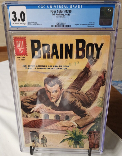 Four Color Brain Boy #1330 Dell CGC 3.0 1962 Painted Cover | eBay